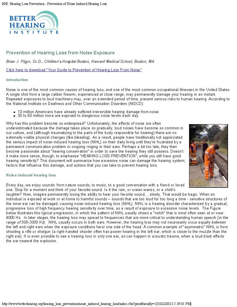 Hearing Aids Discount Hearing Loss Prevention And Noise